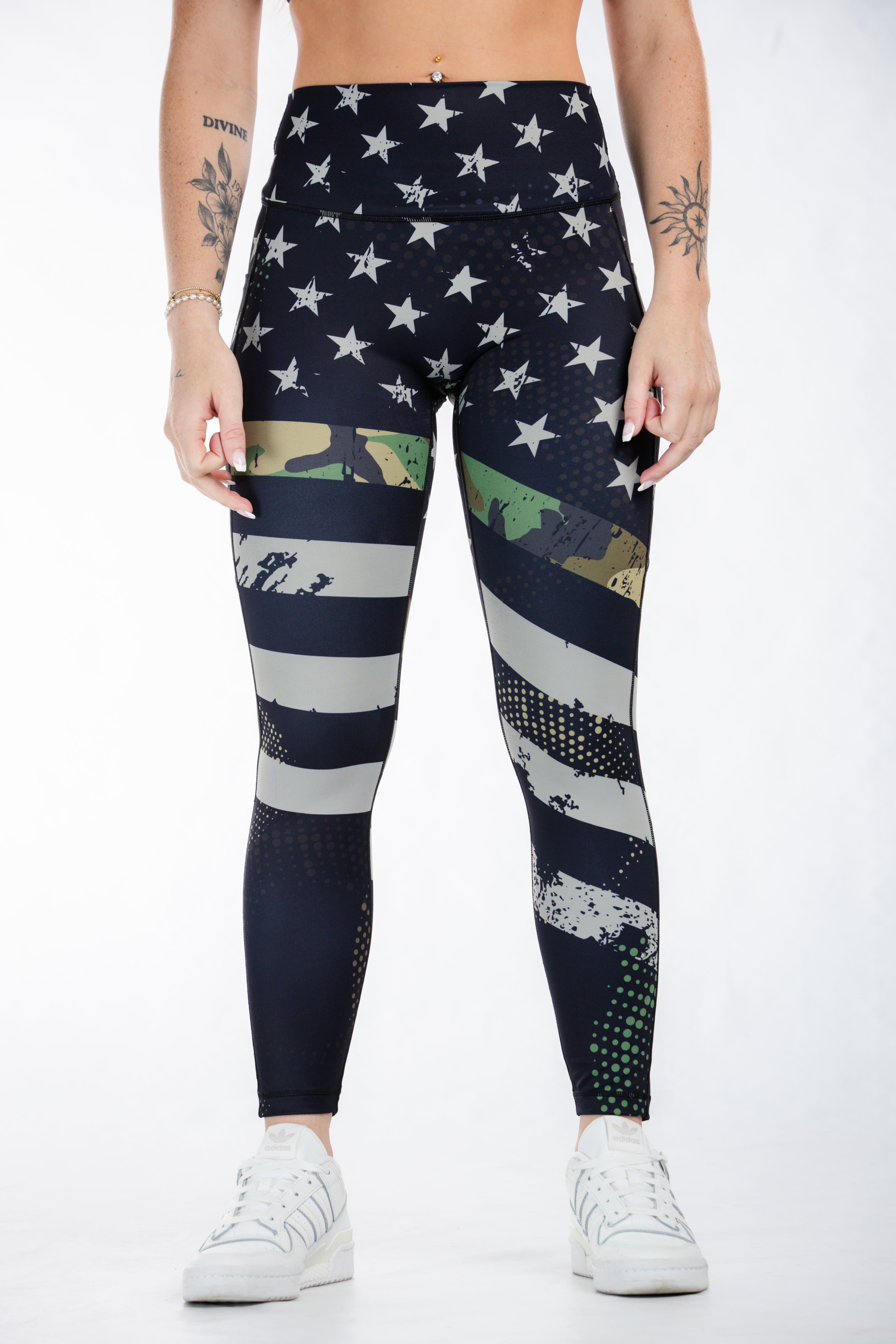 Empowered High Waist Leggings | Camo Line | CNC